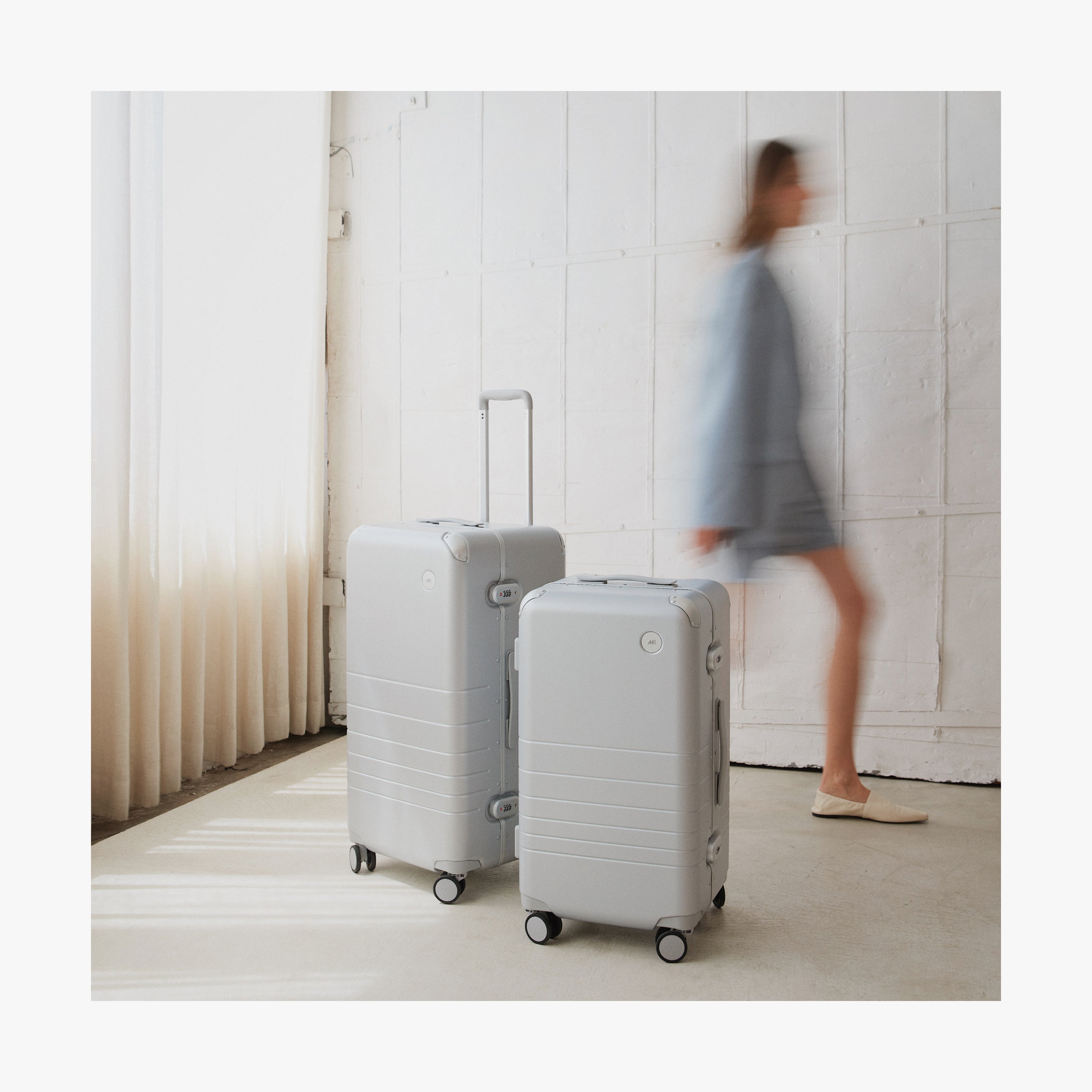 Hybrid Trunk Check-In Luggage | Monos UK Aluminum Suitcases – Monos ...