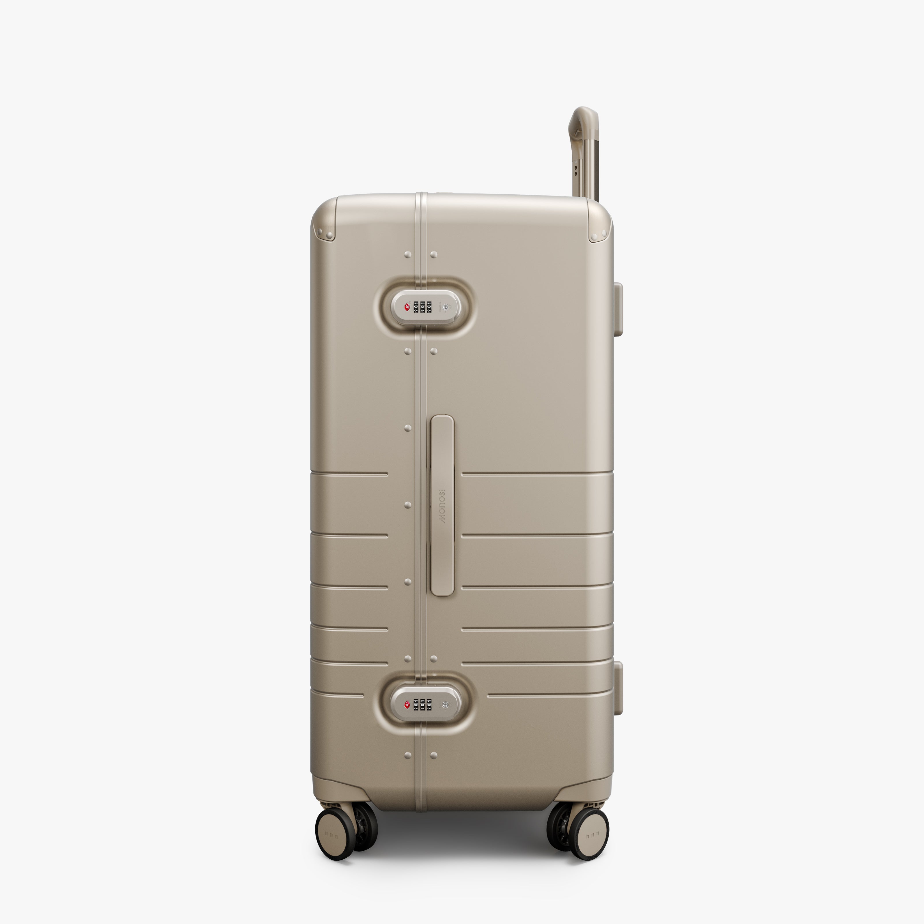 Hybrid Trunk Check-In Luggage | Monos UK Aluminum Suitcases