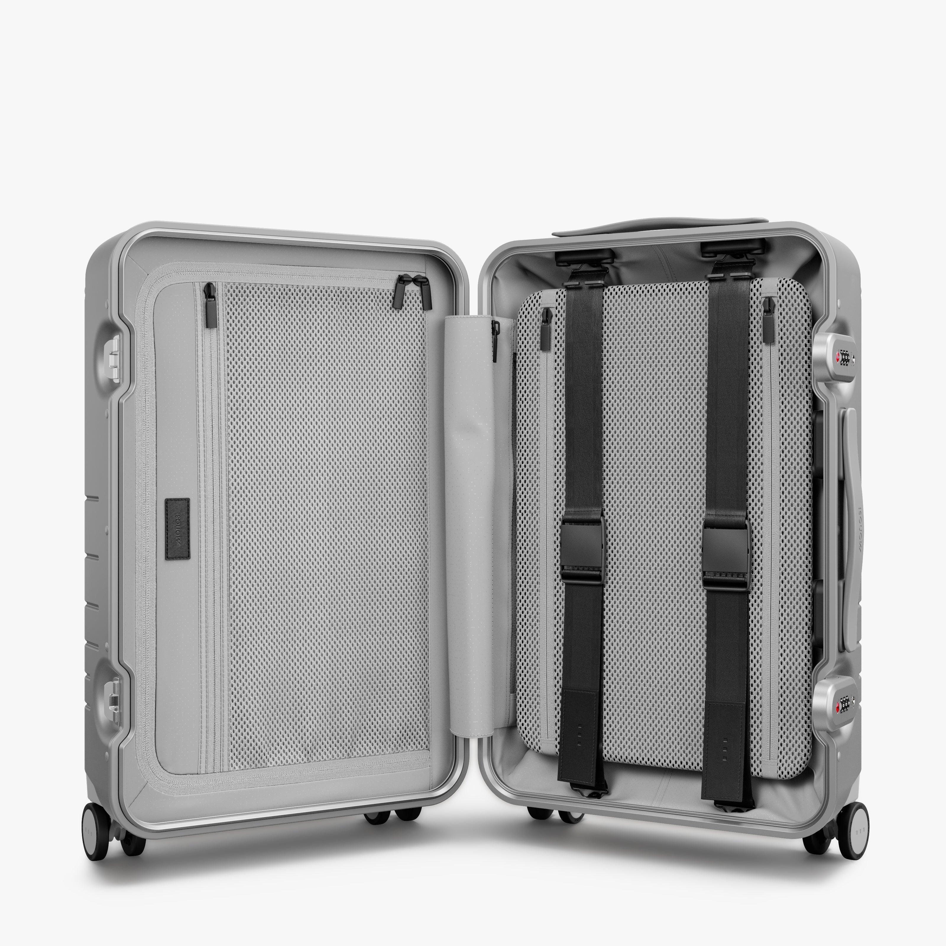 Hybrid Carry-On Luggage | Cabin Size Monos UK Aluminum Suitcases ...